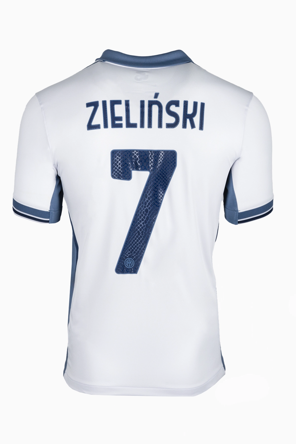 Football Shirt Nike Zieliński 7 Inter Milan 24/25 Away Stadium - White ...