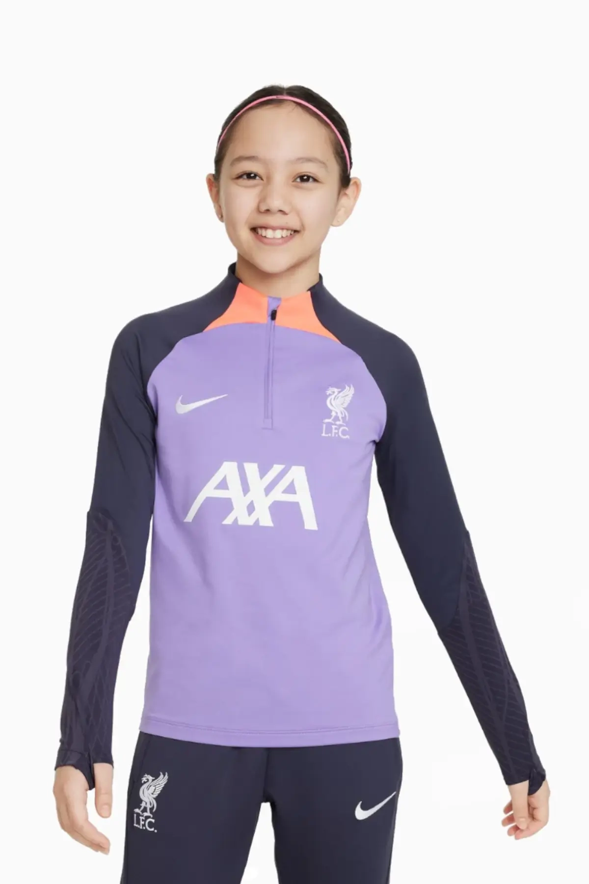 Nike Liverpool FC 23 24 Strike Sweatshirt Junior Purple R GOL